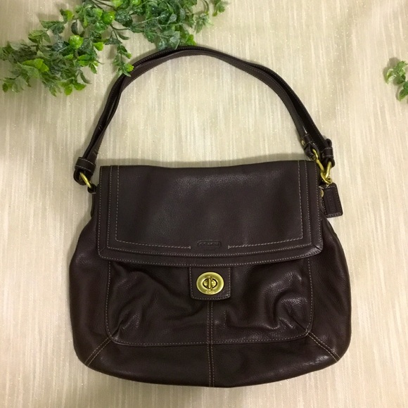 Coach | Bags | Coach Brown Leather Convertible Purse As Is | Poshmark